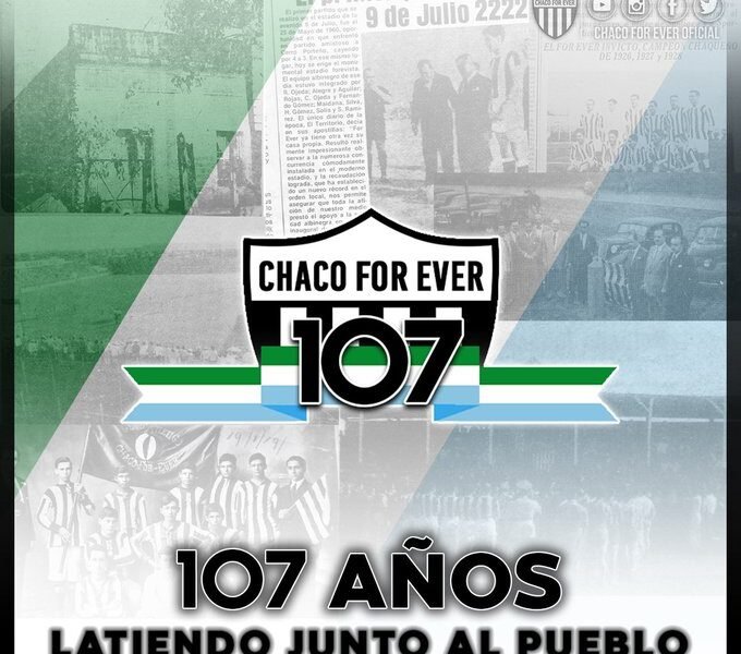 Chaco For Ever cumple 107 años de historia – Interior Futbolero